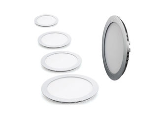 12W LED Flat Panel Ceiling Lights , Dimmable LED Recessed Ceiling Lights Aluminum