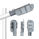 Bridgelux Chip Waterproof Led Street Lamp 50w 100w 150w 200w 250w 300w