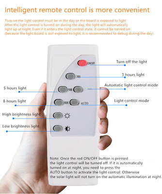 Auto Intensity Controlled Solar Powered LED Street Lights Remote Control 120Lm / W
