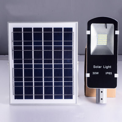 Fully Automatic Solar Panel Street Light Fixtures High Lumens 2835 SMD LED Chip