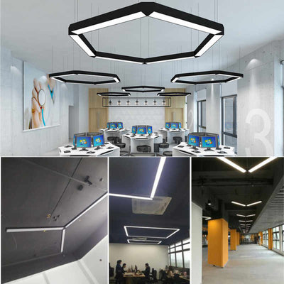 Aluminum 15W 20W Linear Led Lighting Suspended Office LED Linear Pendant Lighting