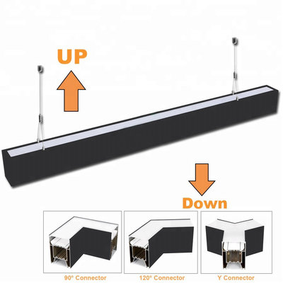 0 - 10V Dimming Suspended Linear Led Lighting Up - Down For Office