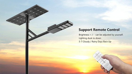 Integrated Bridgelux LED Solar Powered Street Lights 170LM/W