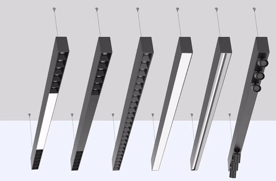 Seamless Stitching 40W 3400LM 3600LM LED Linear Pendant Light Fixtures Ceiling Modern