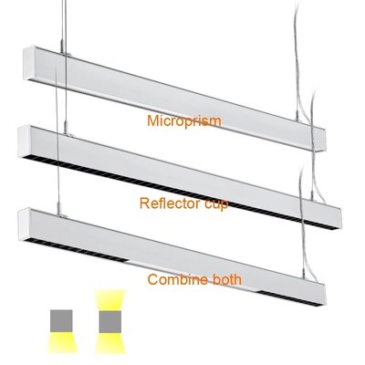 Commercial Exhibition SMD2835 20W Suspended LED Linear Strip Light Pendant Fixture
