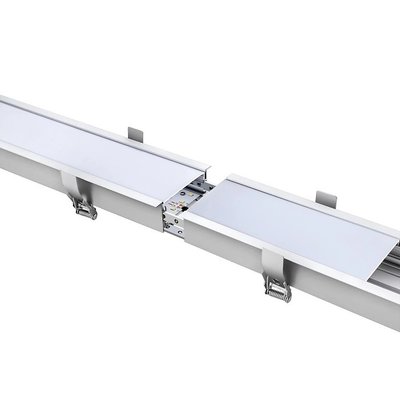 40W 1200mm Linkable Recessed Indoor LED Linear Lighting Aluminum Line