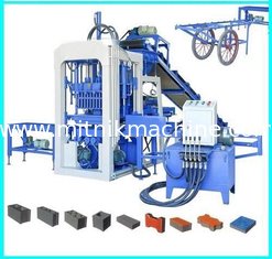 QT4-15 Semi-automatic Concrete Block Making Machine, Concrete Block Brick Production Line