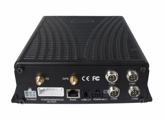Transportation PAL / NTSC 4G Network HDD Car 4 Channel Mobile DVR D1 With Digital Alarm