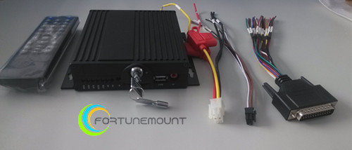 Bidrectional Talk Motion Detect Vehicle DVR System , PTZ Control SD Card Storage Mini Black Box
