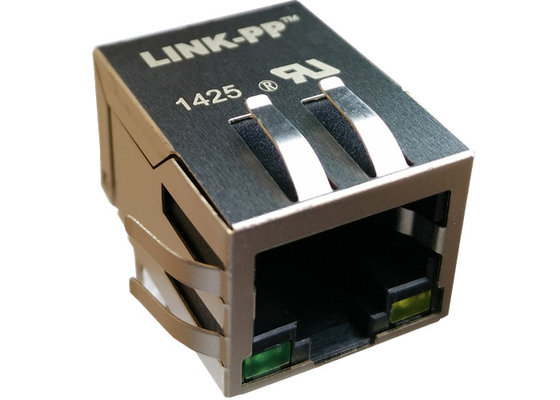 Circuit Board Ethernet Port RJ45 Modular Jack Shielded HFJ11-E2450E-L12RL