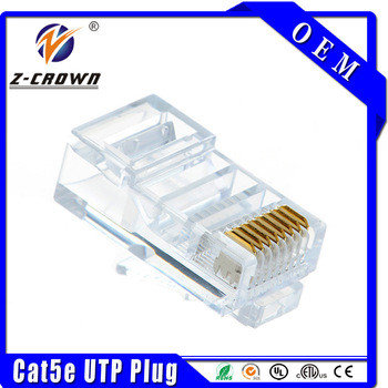Cat3 Cat5 Cat5e Cat6 Unshielded/Shielded Connector RJ45 And RJ11
