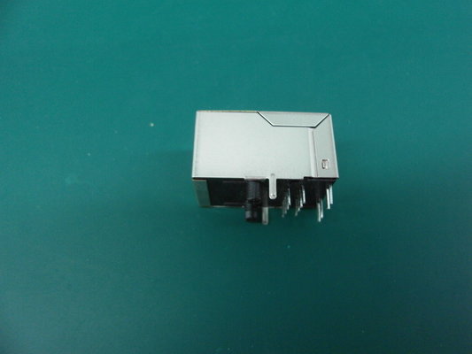 100 низкопробный разъем локальных сетей RJ45 ADSL DSL с Платой-Вверх Magnetics СИД прямоугольной