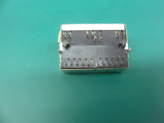 Multi 8 Pin Right Angle RJ 45 Connector With LED Dual Port KRJ-201DNL