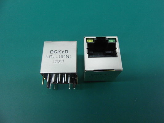 Keystone Jack переключателя сети Cat6 Pin СИД 8 180 градусов, верхний вход 18.75mm
