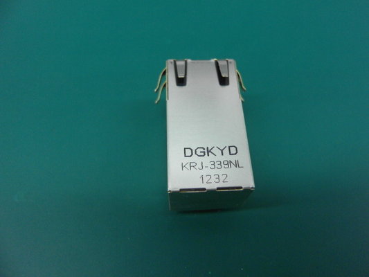 12 Pin PCB RJ45 Jack 10/100/1000Base-T , 33.0mm Tx RJ45 With Integrated Magnetics