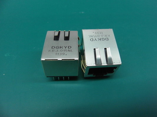 1X1 Tab-Down Right Angle Modular Jack RJ45 with 90 Degree Connector 8P8C