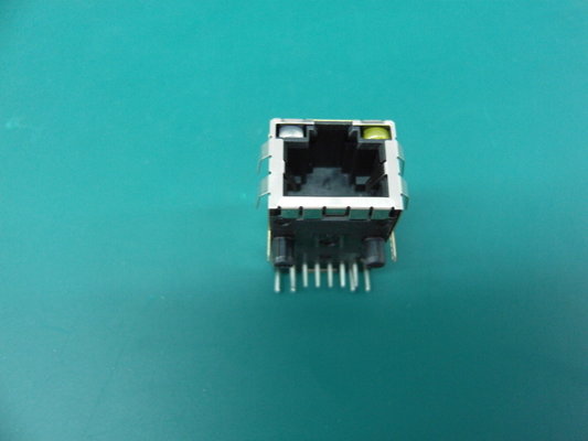 6 Pin Cat6 Keystone Modular RJ45 Jack With 25.4mm Length Tab-up 6P8C