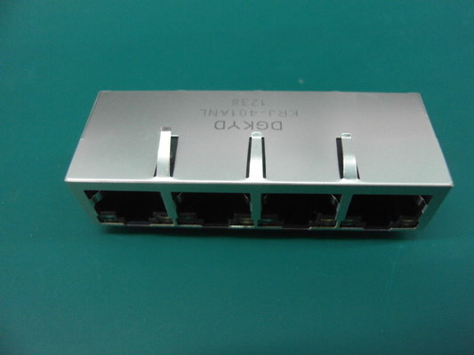 4 степень RJ45 СИД 10/100Base-T 90 порта, прямоугольный гнездовой разъем RJ-45