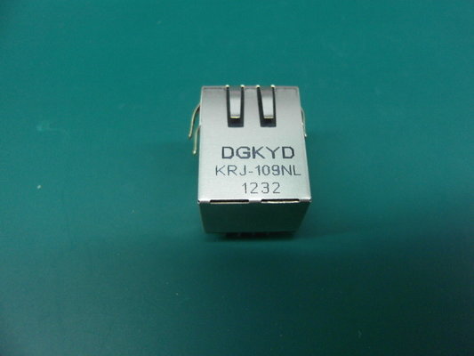 IEEE 802.3 Network Modular Jack RJ45 Connector With LED Tab-Down Shieded KRJ-109NL