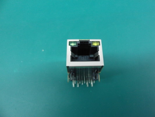 модуль POE RJ45 Jack локальных сетей 10/100/1000Base-T с штырями Платы-Вверх 10 СИД