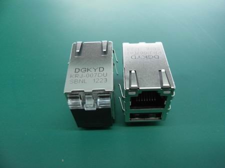 Multi Pin PBT RJ45 USB Connector For 10 / 100base Filter Anti-Interference