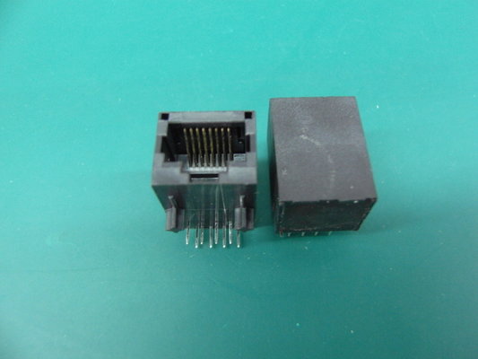Переключите разъем Toolless черный 8Pin 8P8C POE RJ45 Jack с внутренним Magnetics
