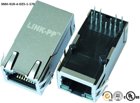 LAN interface POE RJ45 Connector XMH-01R-4-DZ5-1-170 with 10/100 MAG