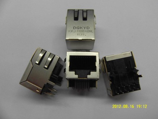 HFJ11-1G02ERL Integrated Tab Down RJ45 with Transformer / RJ45 Transmitter Filter