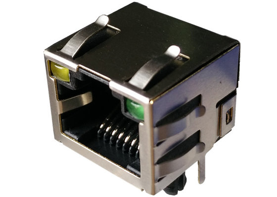 RJS-A06-12-YG-35 RJ45 Single Port  , W / LED 8P8C Shielded Thru-Hole LPJE101AGNL