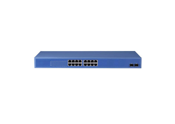 Wireless Gigabit POE Network Switch 16 Port , 2 Port Gigabit Switch Network