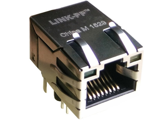 J1B321ZDD , Magnetic RJ45 Jack Tab-Up With 10 / 100Base-T Magnetic LPJ15125AENL