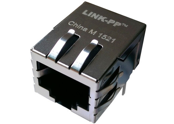 HFJ11-1G01ERL FastJack 1x1 Tab-Down Gigabit Short Body RJ45 Female PCB Connector