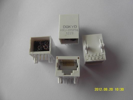 UnShield White Plastic Case RJ45 Modular Jack 10/100BASE One Port Custom