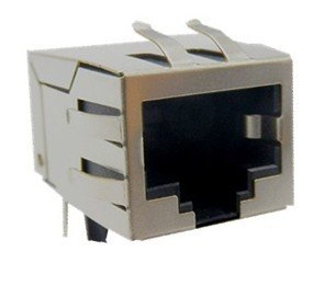 Single port 10 / 100 Base Integrated Tab Up RJ45 with Transformers for PCMCIA Net Card