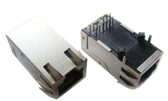 10/100/1000 Base-TX Gigabit RJ45 Jack With magnetic modular connector 60950-1