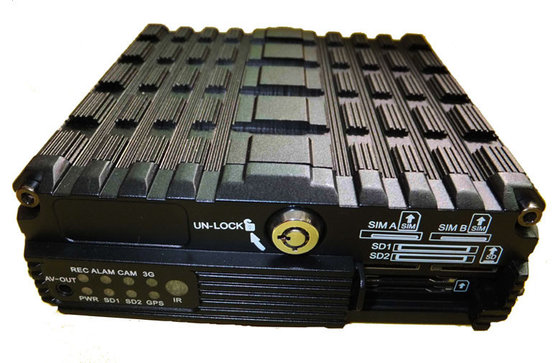Full-metal 3G Mobile DVR GPS , Low / High Level Alarm For Data Protection