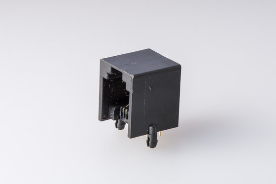 6P6C / 6P4C / 6P2C / 90 Degree RJ11 RJ45 Shielded Connector  Plastic Ethernet Single Port