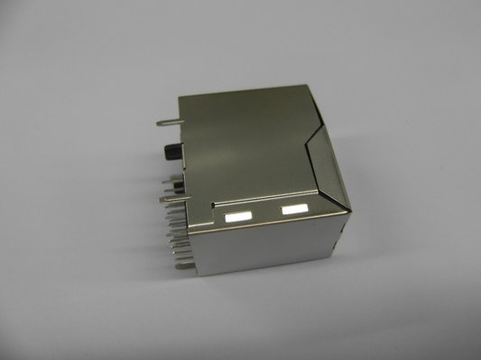 2 Port Stacked RJ45 Female Connector 