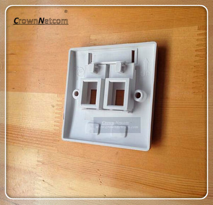 2 port RJ45 Face Avant Network Face Plate