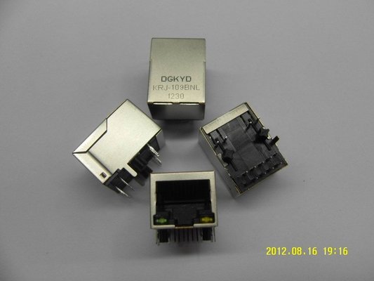 Side Entry 8 Pin RJ45 Ethernet Jack without EMI / Mini Female Ethernet Connector