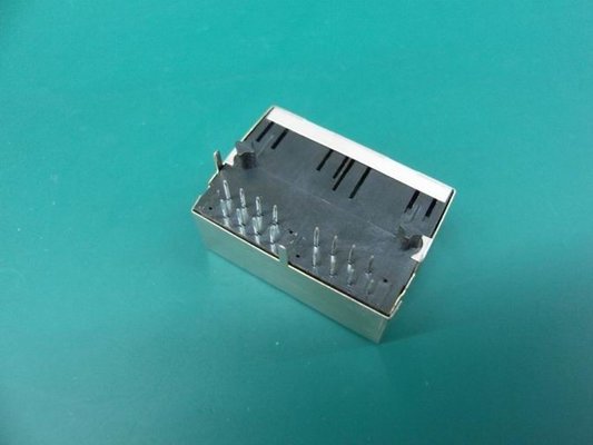 Network Switch 2 Port RJ45 Connector With Integrated Magnetics 90 Degree