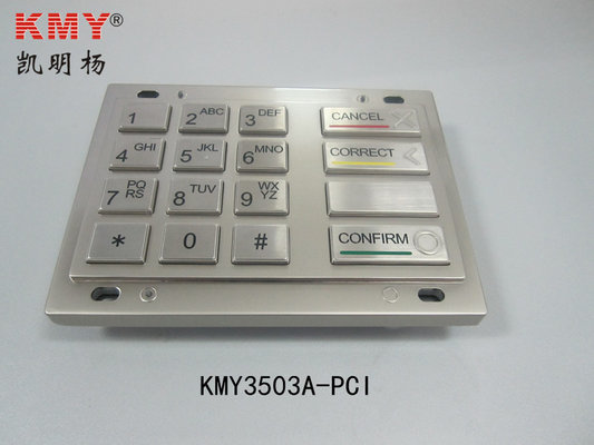 Пусковые площадки PIN PCI 2,0 кнопочной панели машины ATM нержавеющей стали киоска компенсации самообслуживания шифровать