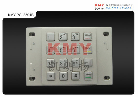 Bombproof USB Automated Teller ATM Machine EPP Metal Numeric Keypad , 4 x 4 Keys