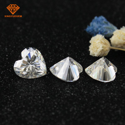 6.5mm 1carat Heart cut synthetic China Moissanite for diamond jewelry