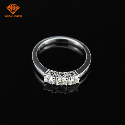 Forever brilliant star cut 1 carat moissanite for 14K gold white diamond ring
