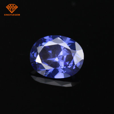Wuzhou factory wholesale tanzanite oval shape synthetic cubic zirconia stone