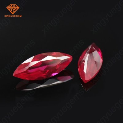 wholesale jewerly marquise shape 5# ruby loose gemstone for diamond rings