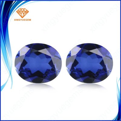 Teardrop shape cabochon 34#  3A synthetic corundum sapphire gem stone