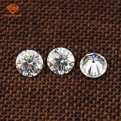 6.5mm d color diamond moissanite,1 carat round white moissanite, vvs loose diamonds