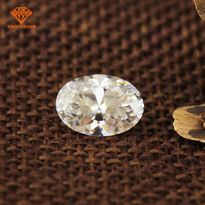 China synthetic moissanite, moissanite diamond price 1carat, Oval shape white loose gemstone
